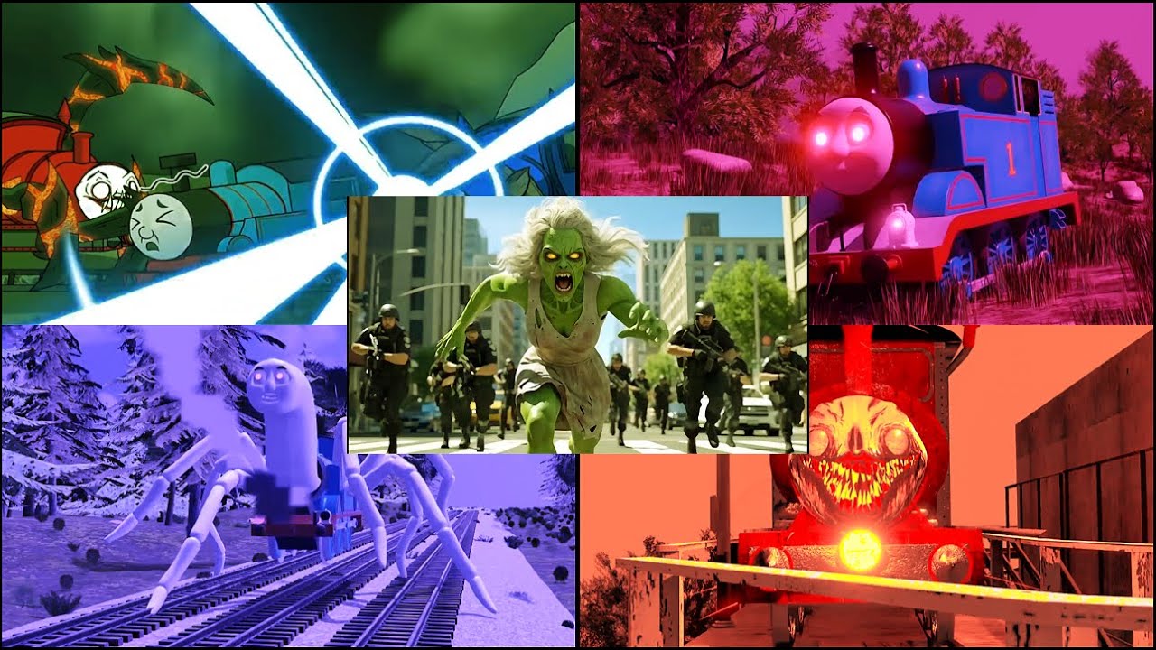 Mutant Train Monster🆚Friendly Engine🆚Dark Rail Beast—Epic Tiles Hop ...
