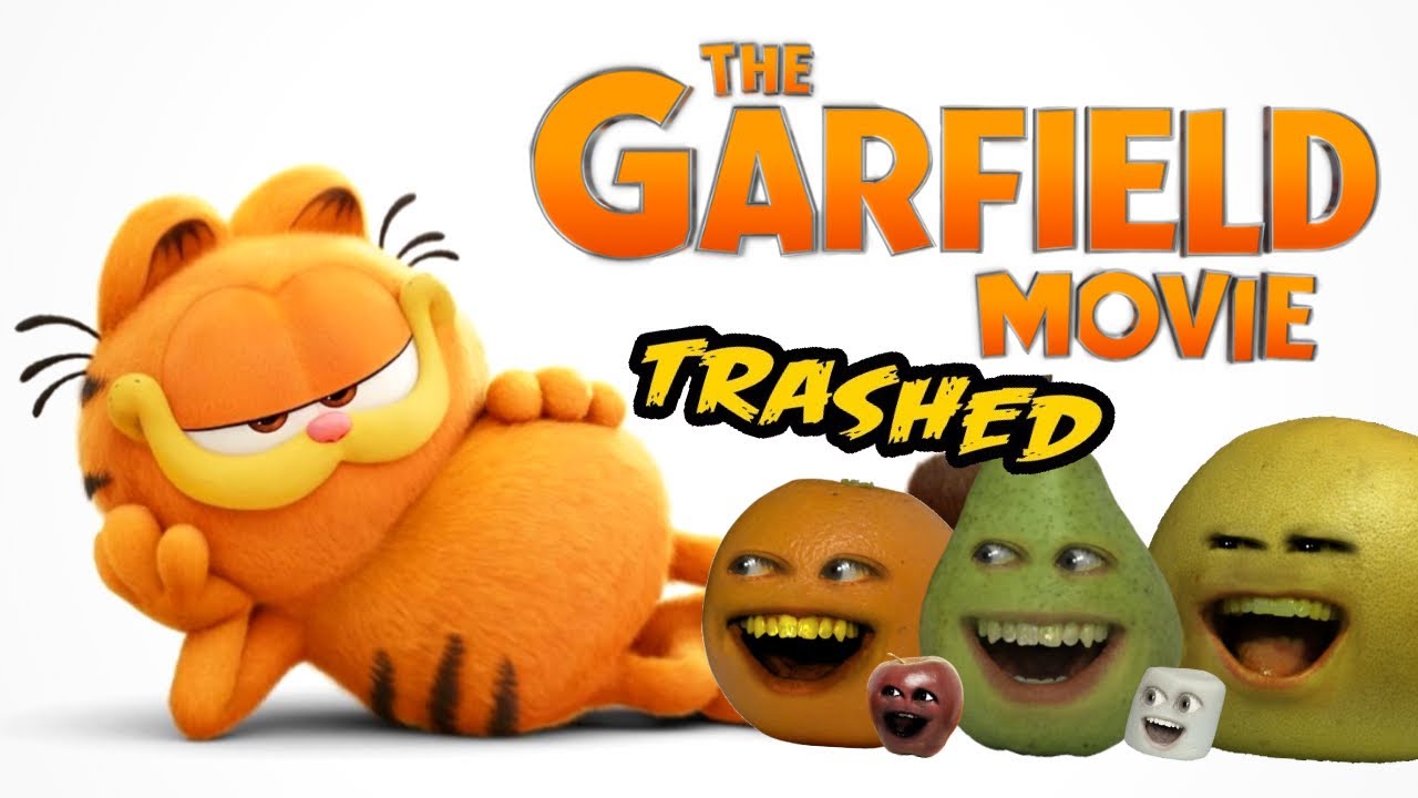 Annoying Orange - The Garfield Movie TRAILER TRASHED!!! @eganimation442 ...