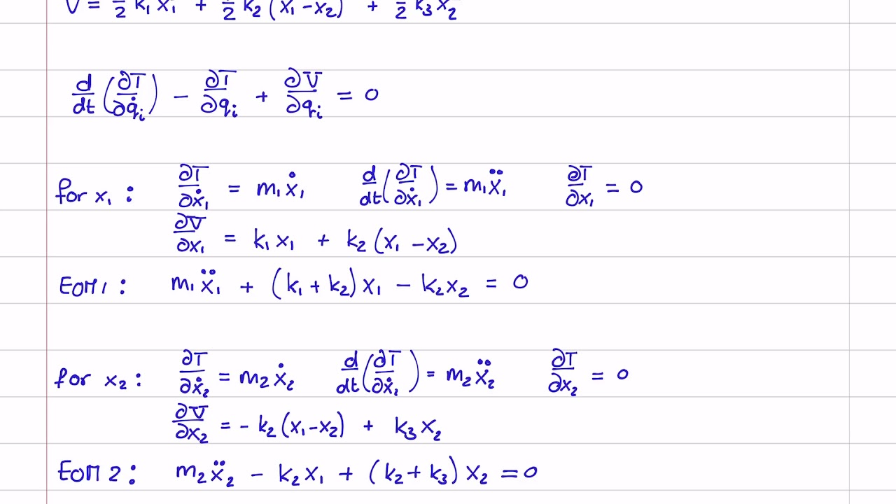 Mechanical Vibrations 14 Lagrange 2 Conservative Systems Examples mechanical-vibrations-14-lagrange-2-conservative-systems-examples