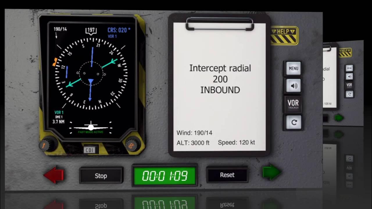 Radial Inbound Interception using VOR Tracker - Get a grip on VOR and ...