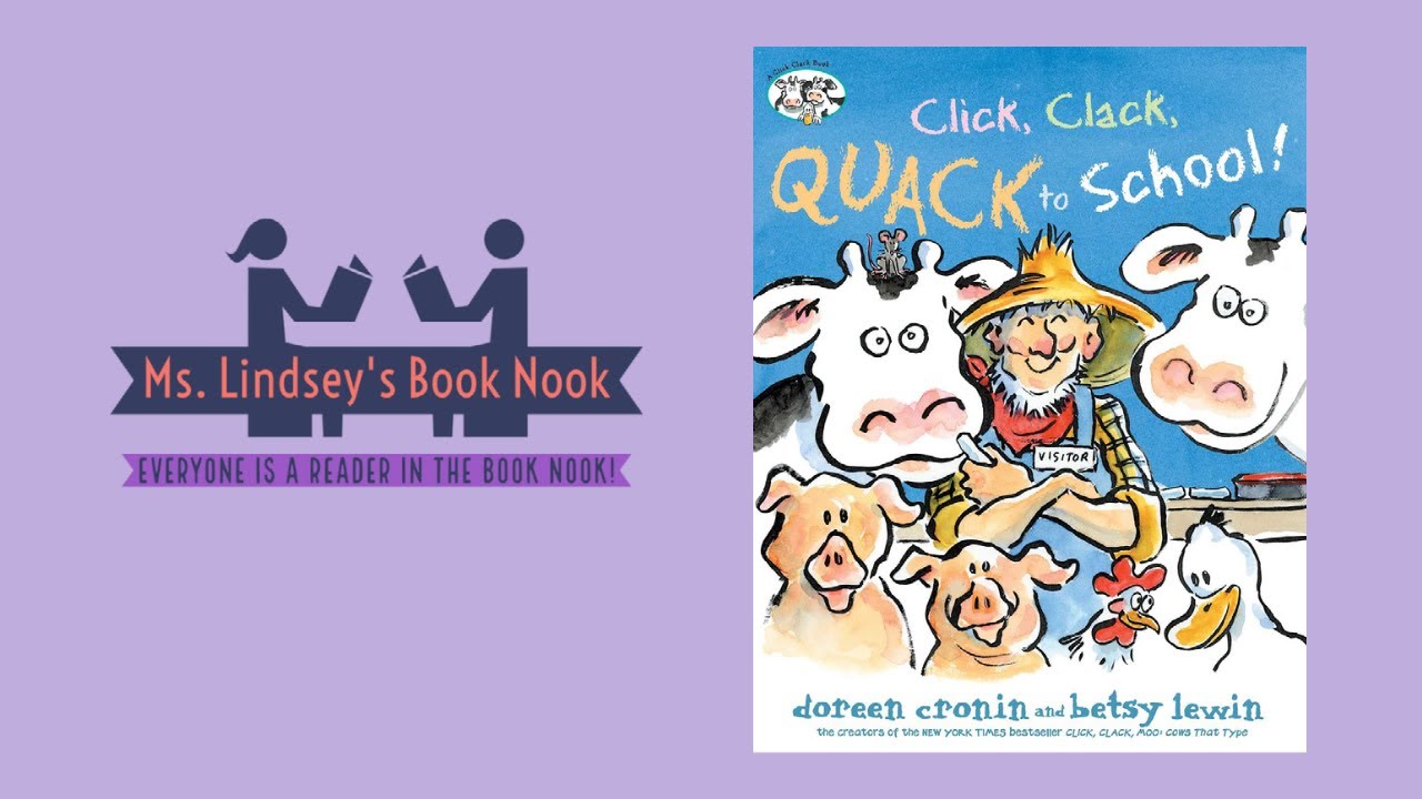 Click Clack Quack to School ~ Back to School Read Aloud ~ First day of ...
