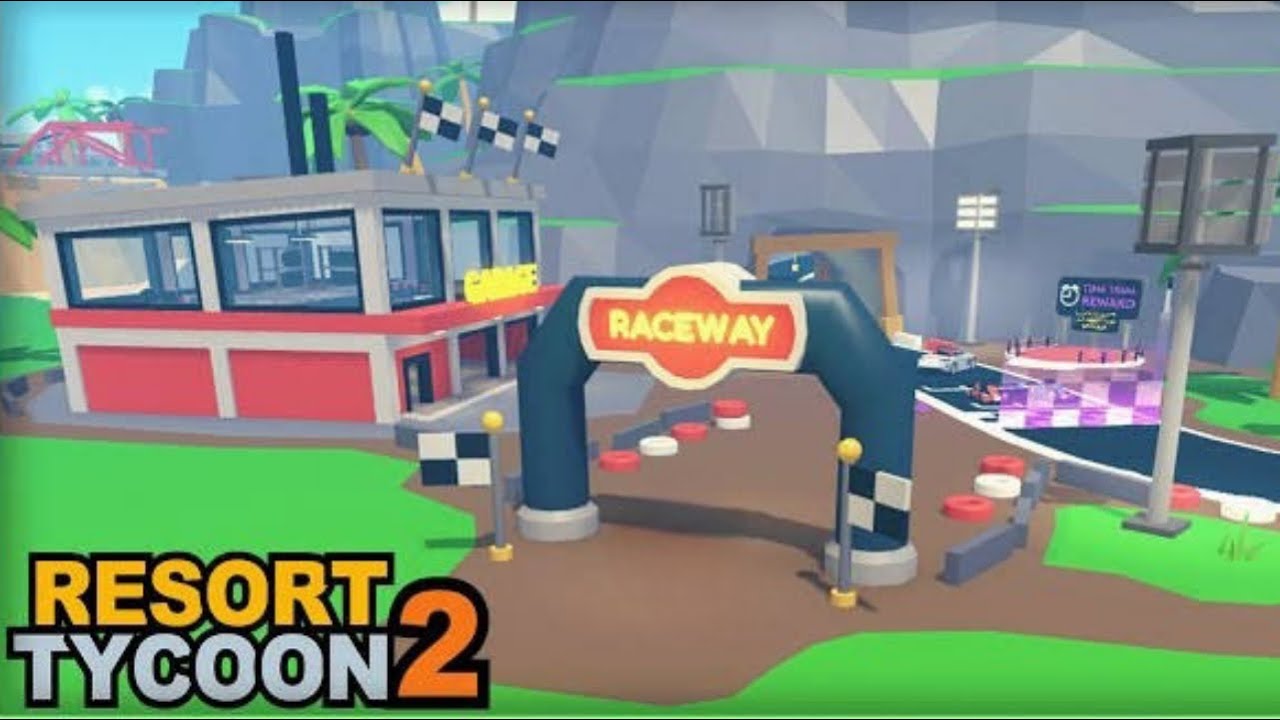 Building My RACETRACK In Tropical Resort Tycoon 2 #3 - YouTube