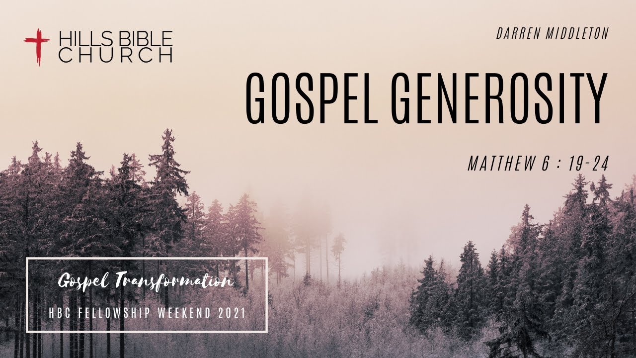 Gospel Generosity - YouTube