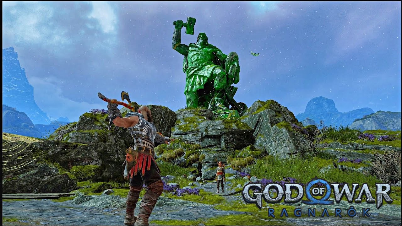 Kratos Destroyed Thor's Statue - YouTube