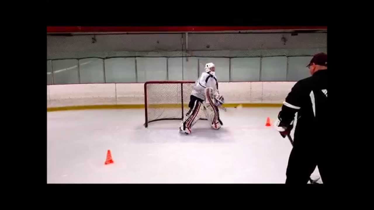Hockey Goaltender Drill - Ron Veit with Tri-City American (WHL) Evan ...