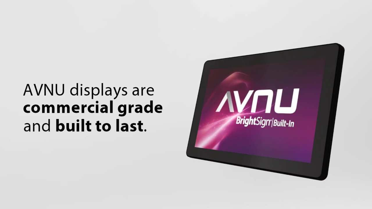 10” All-In-One Commercial Grade Digital Sign Solution with BrightSign ...