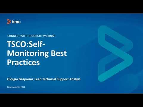 BMC Truesight Capacity (TSCO): Webinar - Self-Monitoring Best Practices - YouTube