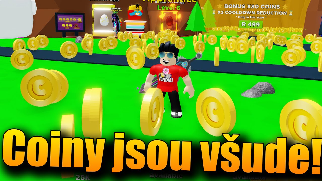 ČÍM VÍCE PENĚZ, TÍM VÍCE PENĚZ!😱😍 Roblox Coin Hero Simulator - YouTube