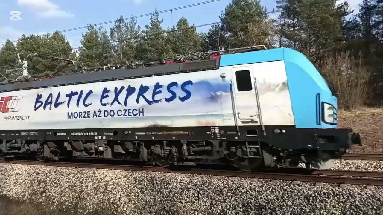 Rarytas na torach - Vectron Cargounit Katherina w okelinie batlic express - IC Sobieski. Nowy ...