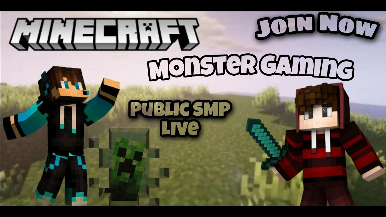 Public SMP live -/ #minecraft Join Discord for IP and Port - YouTube