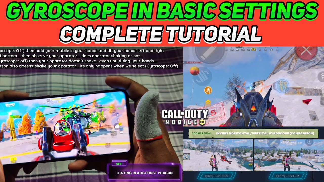 GYROSCOPE SETTINGS IN BASIC SETTINGS IN-DEPTH EXPLANATION IN COD MOBILE ...