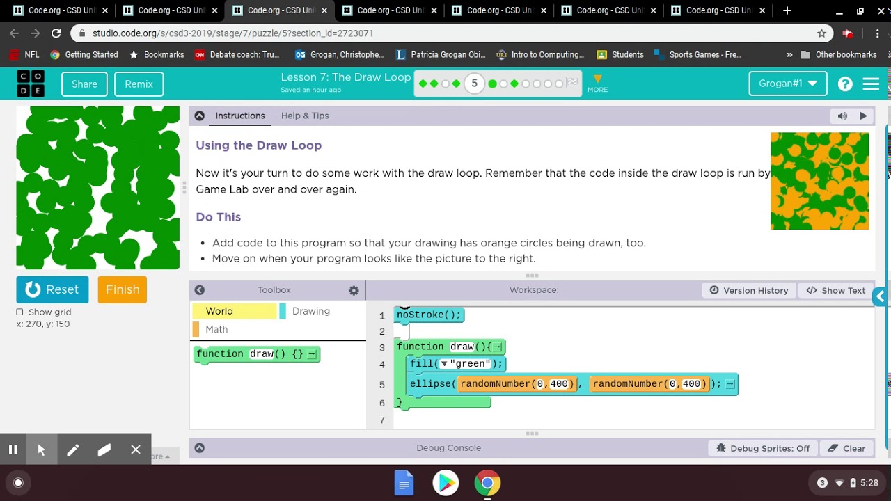 Unit 3 Lesson 7: The Draw Loop - Youtube