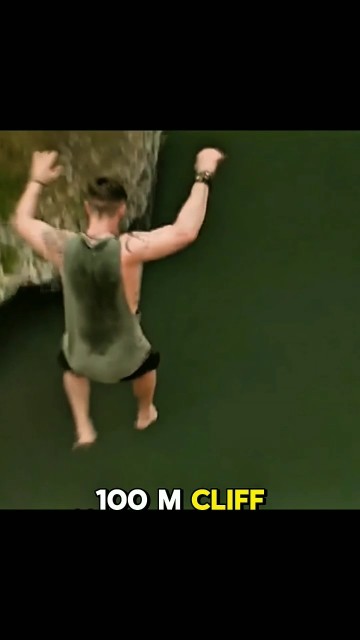 He jumped off a 100m cliff🤯 #viral #movie #shorts - YouTube