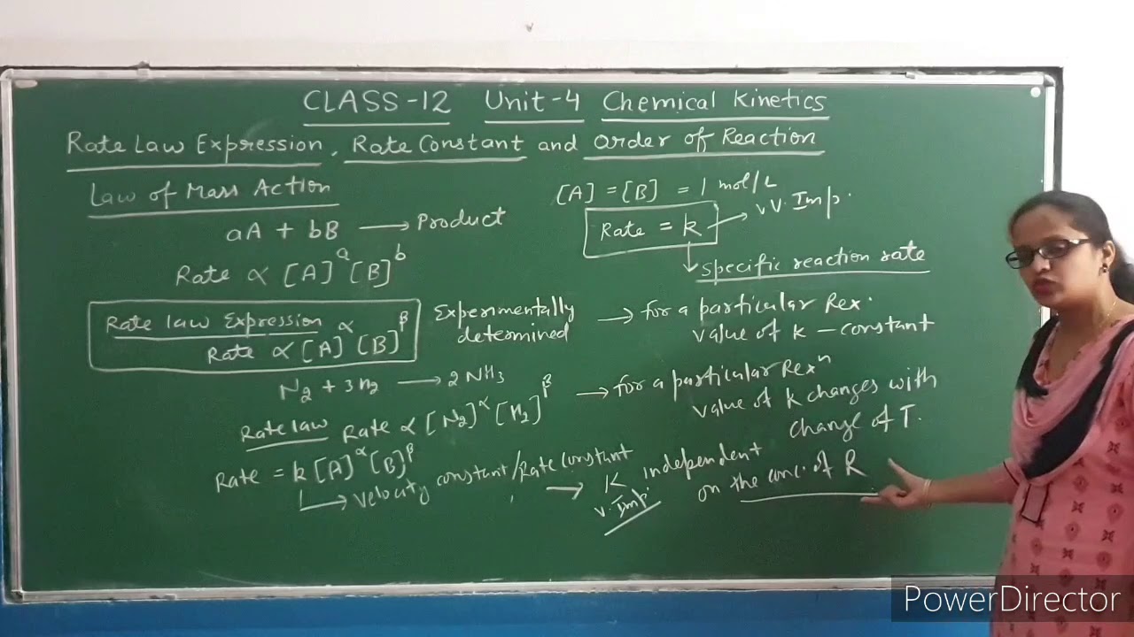 Rate law constant,Rate constant,Order of reaction & unit of k||Class12 ...