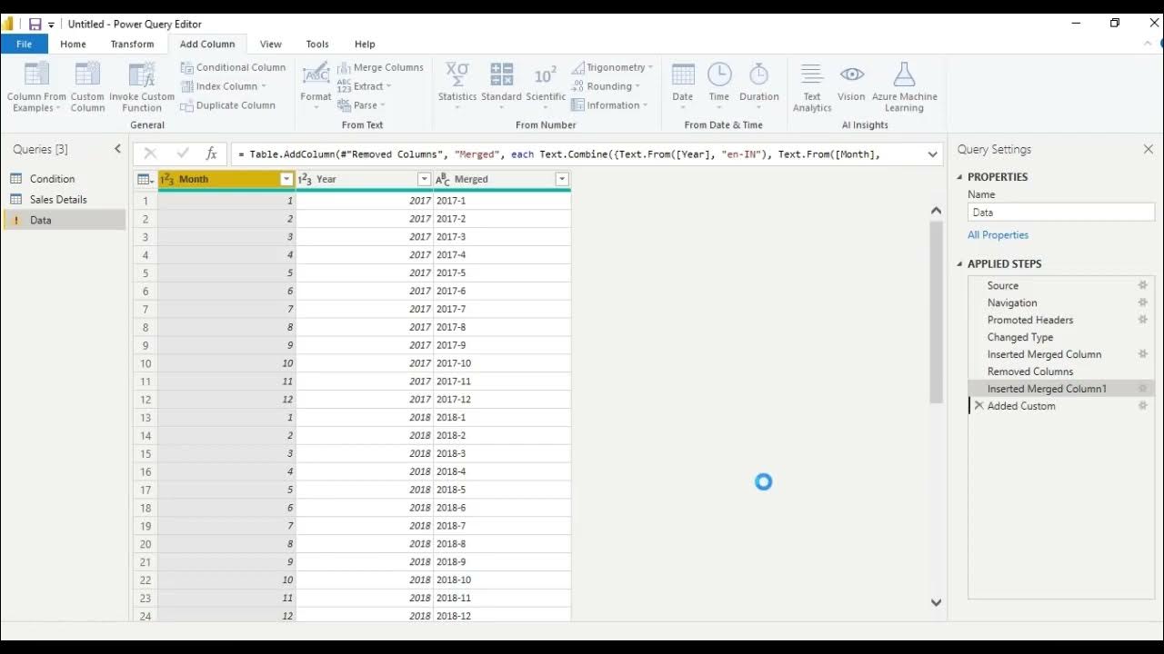 Adding zeros before numbers using power query editor - YouTube