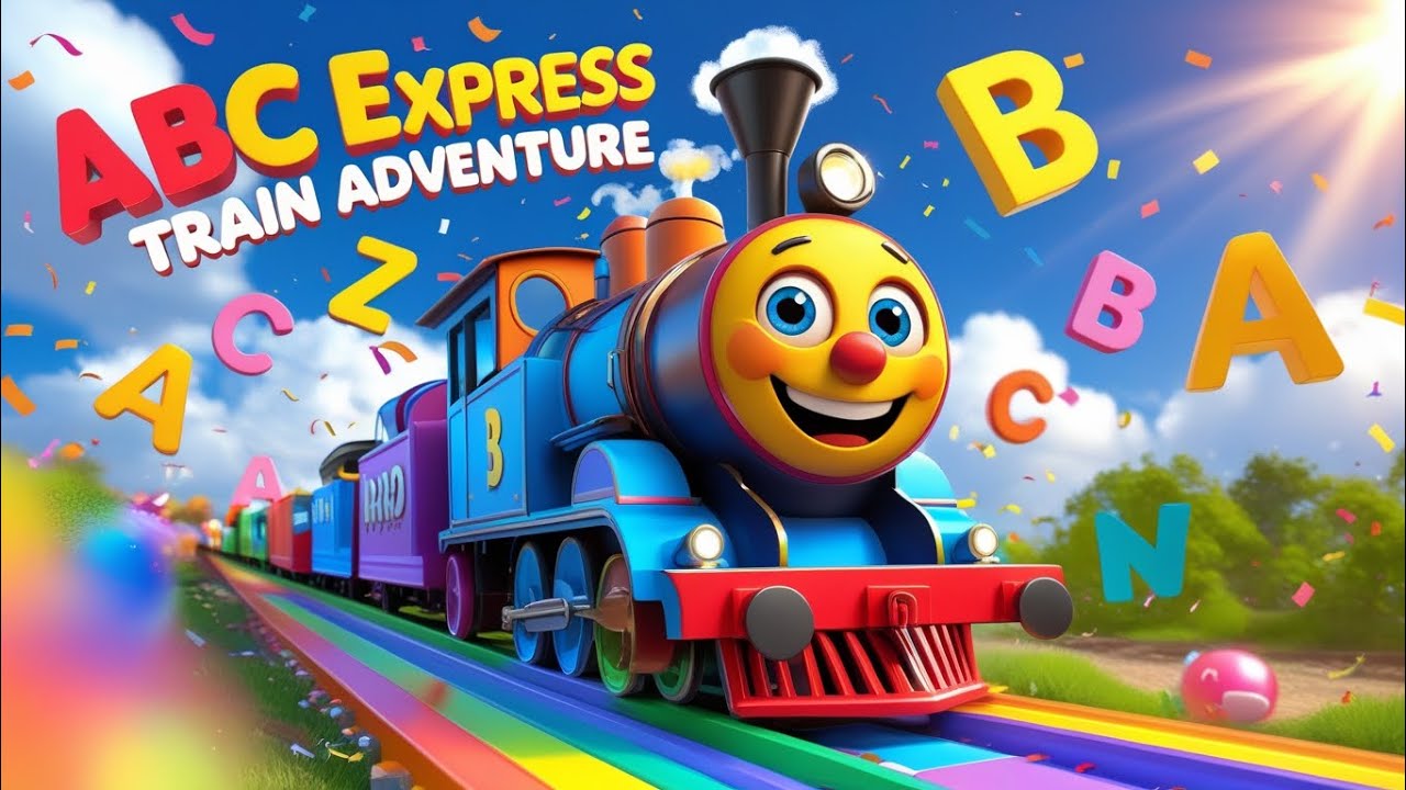 Abc train song nursery rhymes | abc learning for kids | abc train song ...