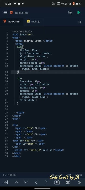 How to Create Clock using HTML, CSS, and JavaScript - YouTube