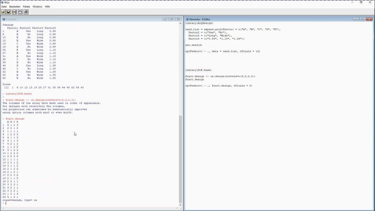 R - (Orthogonal) Designs for Conjoint Analyses and Choice Experiments ...