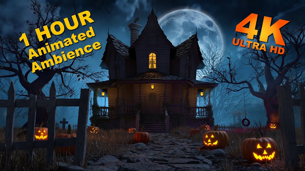 A Haunted House With Fall Sounds And Spooky Ambience In 4K. - YouTube