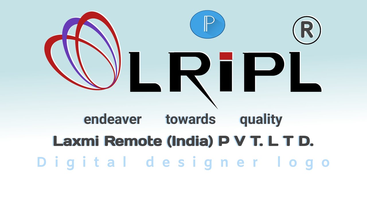 Laxmi Remote India Private Limited (LRIPL) logo design Pixellab ...