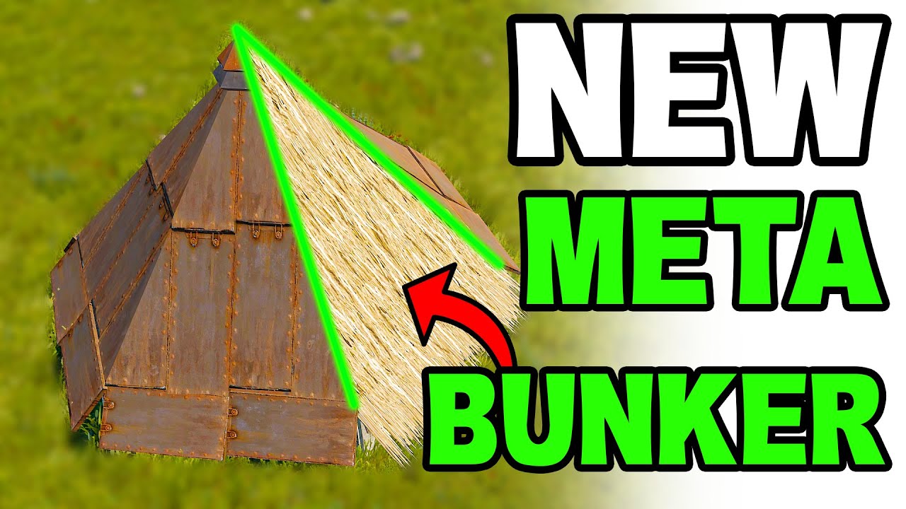 NEW META DOUBLE BUNKER ( SOLO / DUO BASE DESIGN ) RUST - YouTube