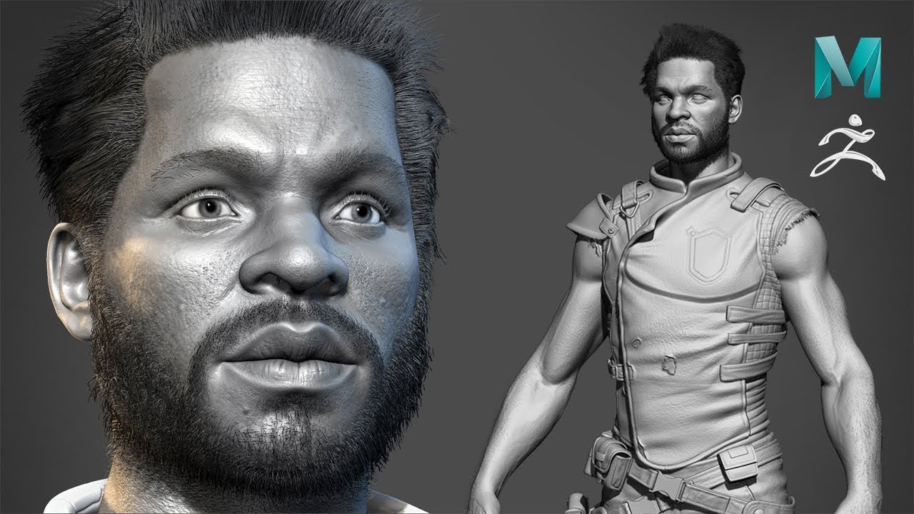 Realistic Character Modeling For Game in Maya & Zbrush - class 02 - YouTube