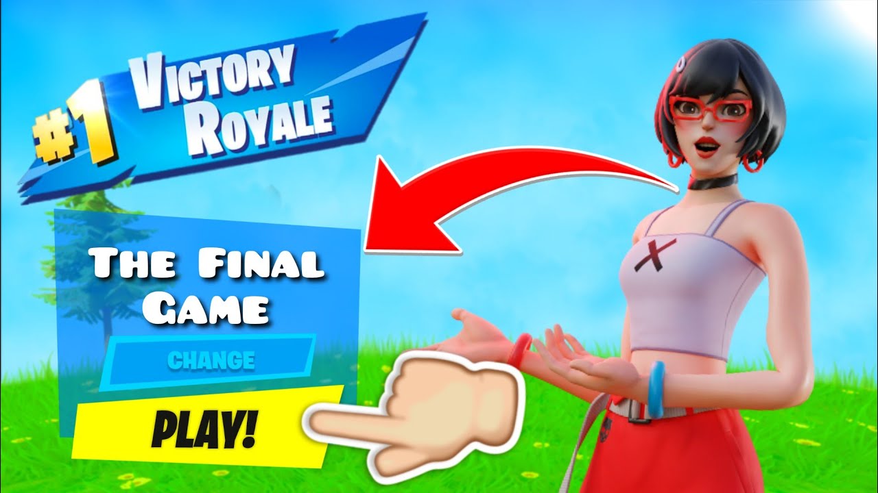 My final game of fortnite..?! - YouTube