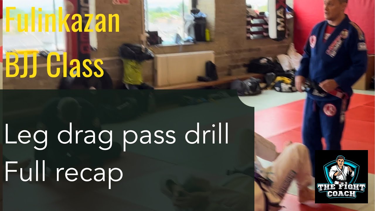 BJJ - Guard Standing - Leg drag and pass full recap - YouTube