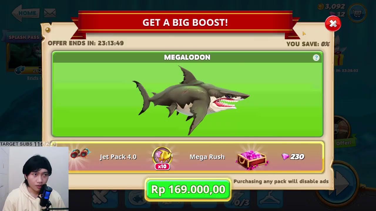 🔴HIU INI BISA MAKAN SEPUASNYA!!! Hungry Shark Evolution #1 - YouTube
