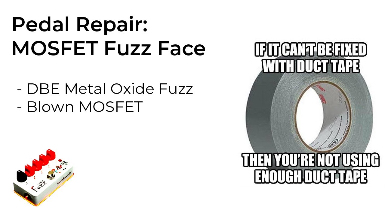 Repairing a MOSFET Fuzz Face Clone - DBE Metal Oxide Fuzz - YouTube