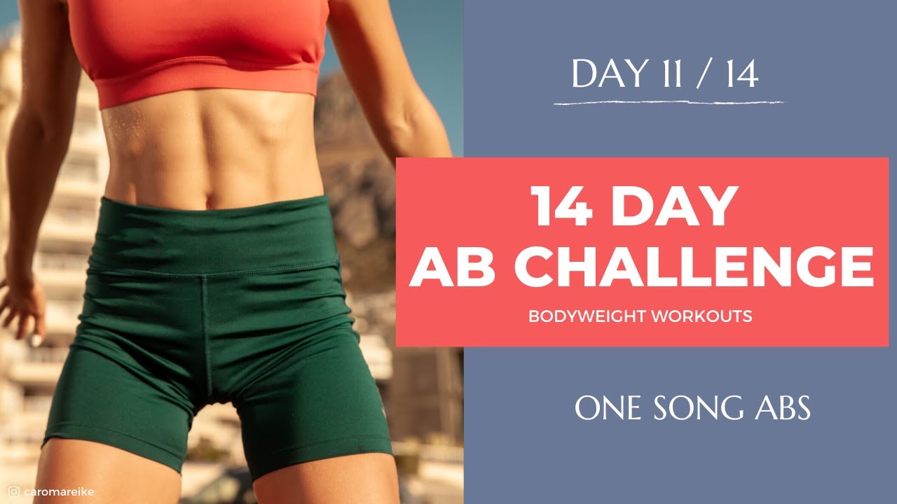 14 DAYS OF ABS | ONE SONG WORKOUT | DAY 11/14 | short abs workout - YouTube