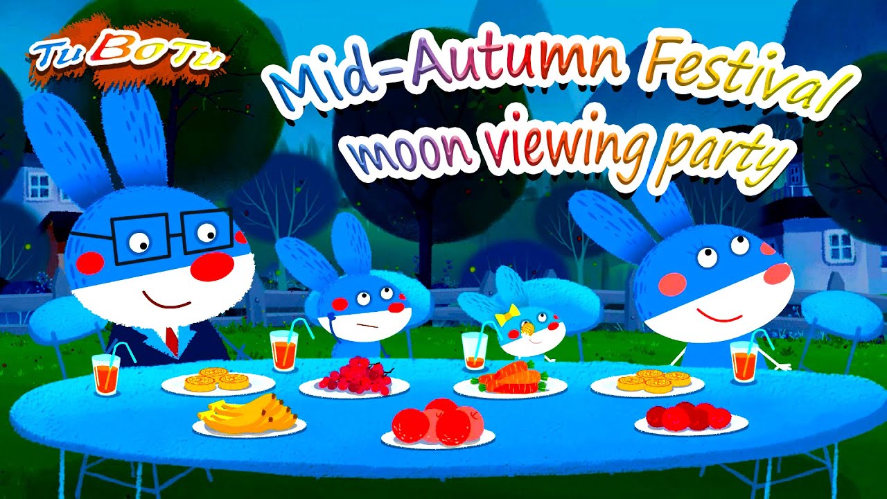 Viewing the moon with Tubo Family~ | Tubo Rabbit | 6min | Cartoon ...