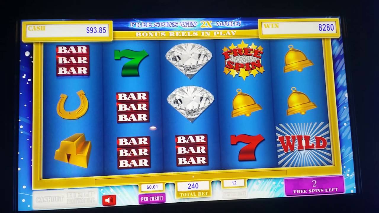 Diamond Super 7 slot machine at Hialeah Park Casino - YouTube