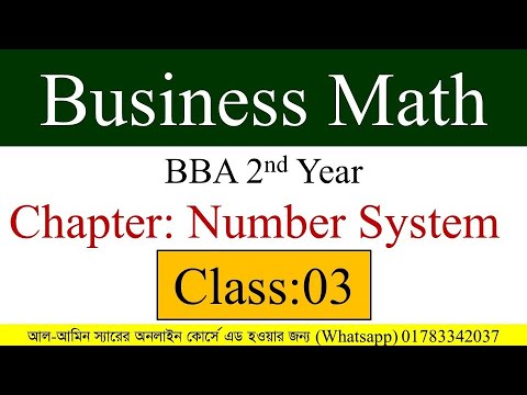 Number system / Business math / bba second year / class 3 - YouTube