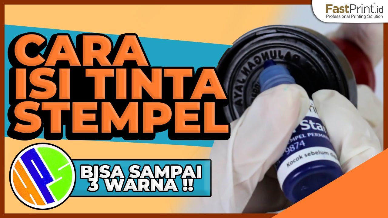 Tutorial Cara Isi Tinta Stempel Flash (Sampai 3 Warna!) - YouTube
