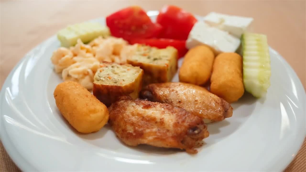 Colorful Breakfast Stock Video - YouTube