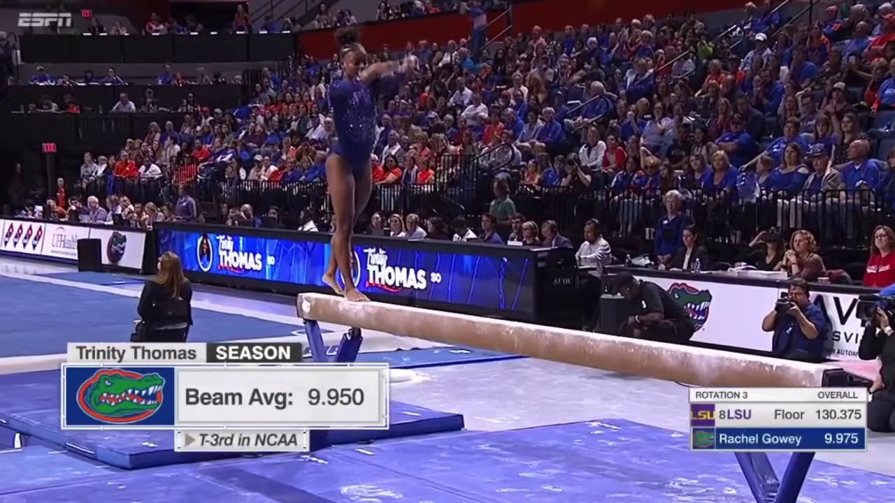 Trinity Thomas Beam Florida vs LSU 2020 9.900 - YouTube
