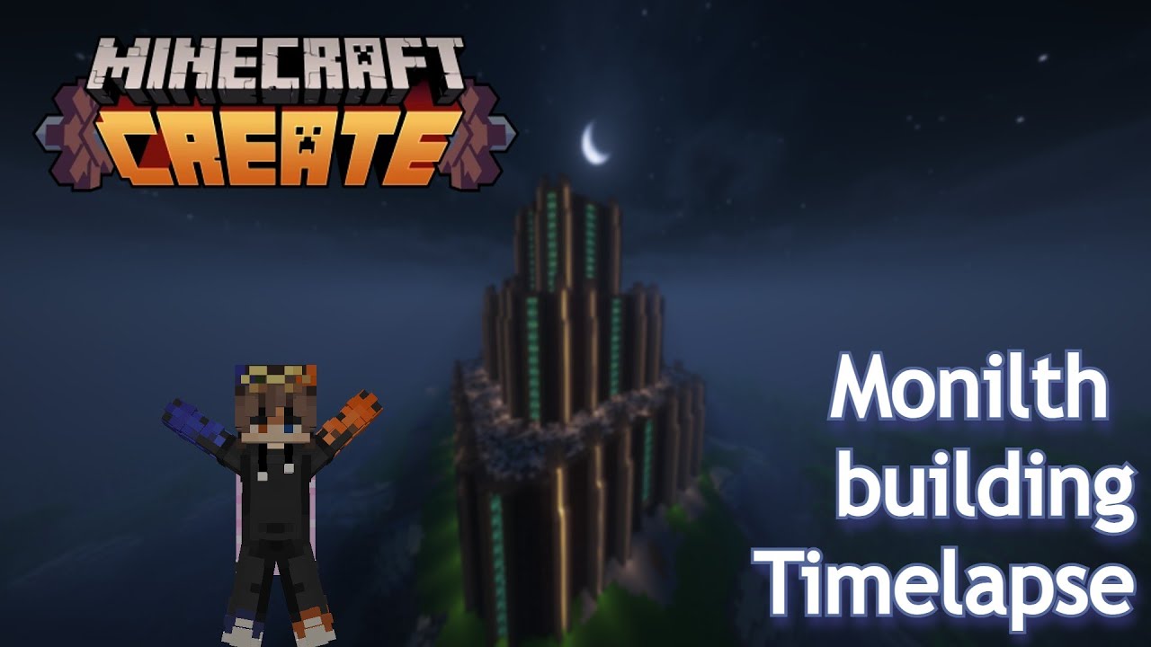 Monolith Building Timelapse | Minecraft | Create Mod - YouTube