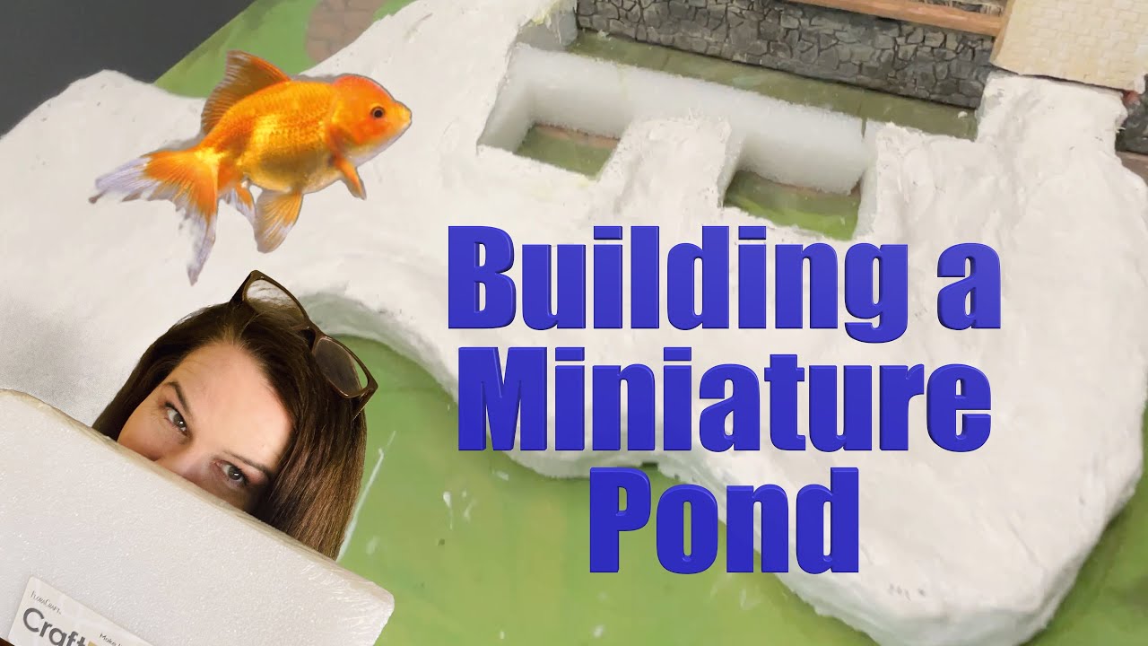 DIY 1:12 scale Plaster FISH POND Tutorial for Miniature Landscapes ...