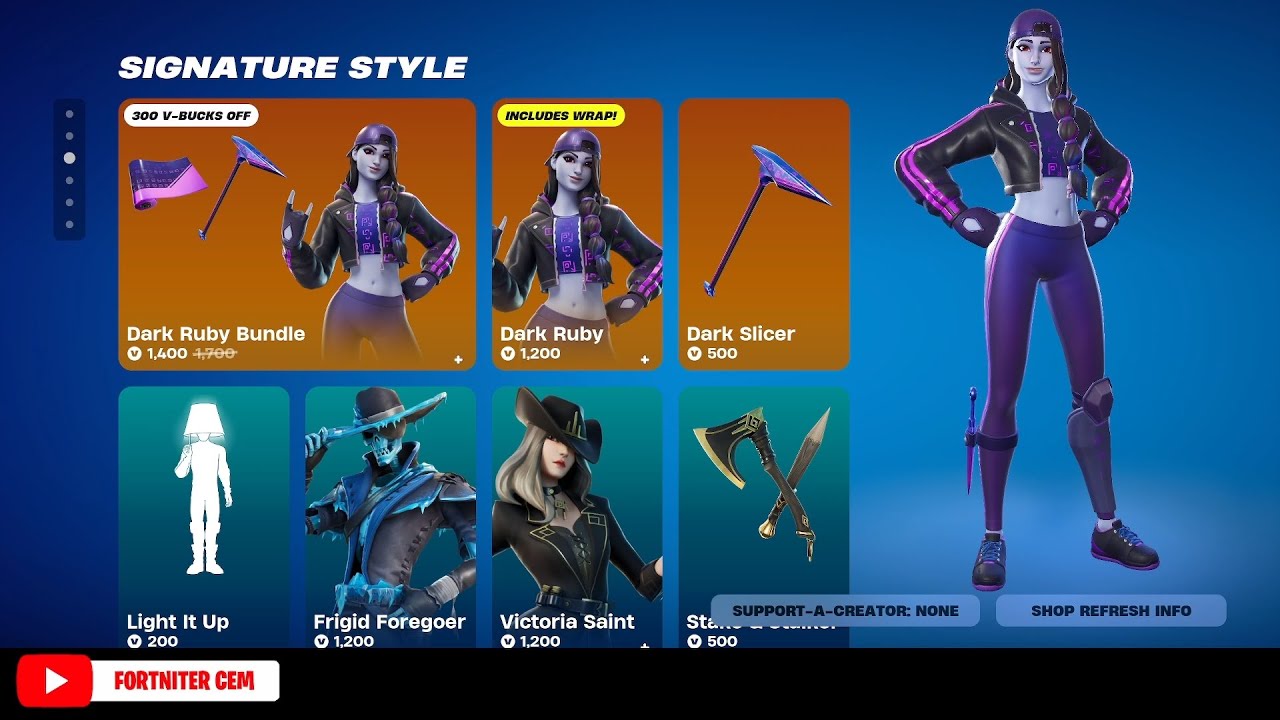 Fortnite Item Shop 3 November 2024 Dark Ruby Bundle - YouTube