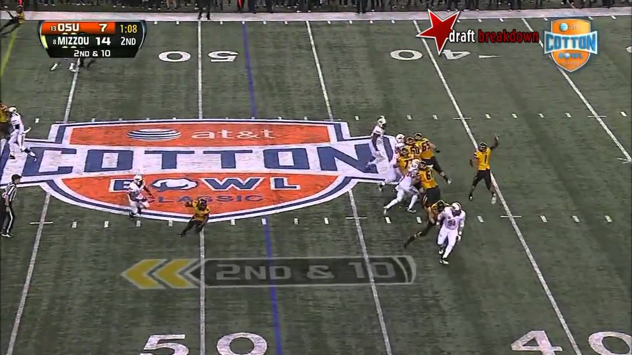 Calvin Barnett (DT Oklahoma State) vs Mizzou, 2014 Cotton Bowl - YouTube