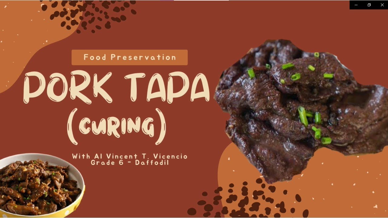 Food Preservation - Pork Tapa (CURING) - Performance Task - YouTube
