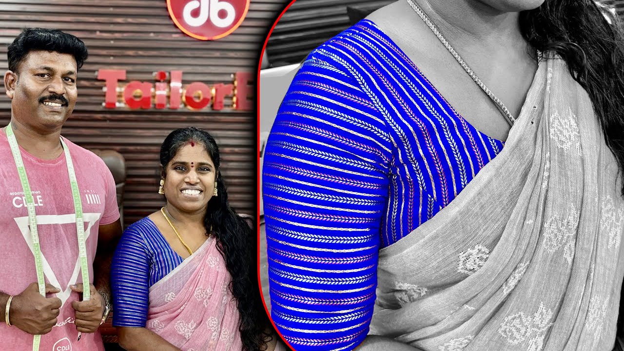 Sleeve Cutting and Stitching Detailly Explained in Tamil | Tailoring in ...