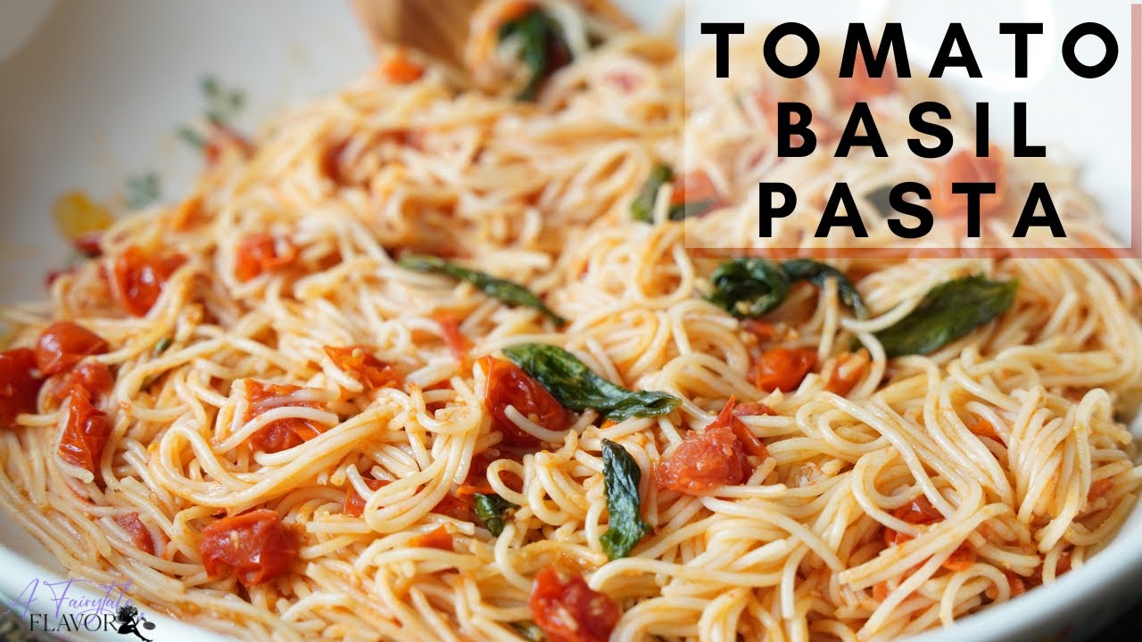 QUICK AND EASY TOMATO BASIL PASTA RECIPE - YouTube