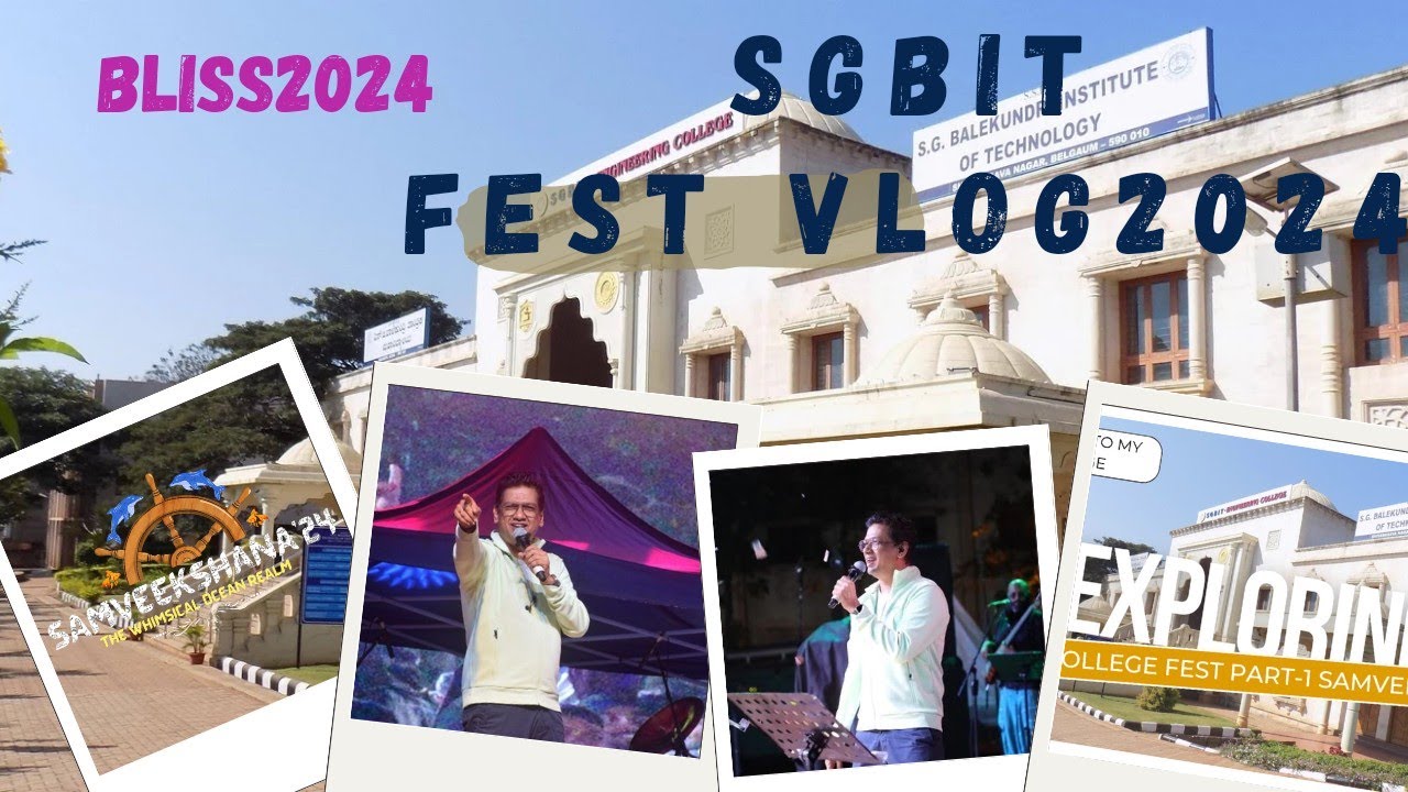 SGBIT college fest vlog part-02 based on BLISS 2024 #vinkirohanvlog # ...