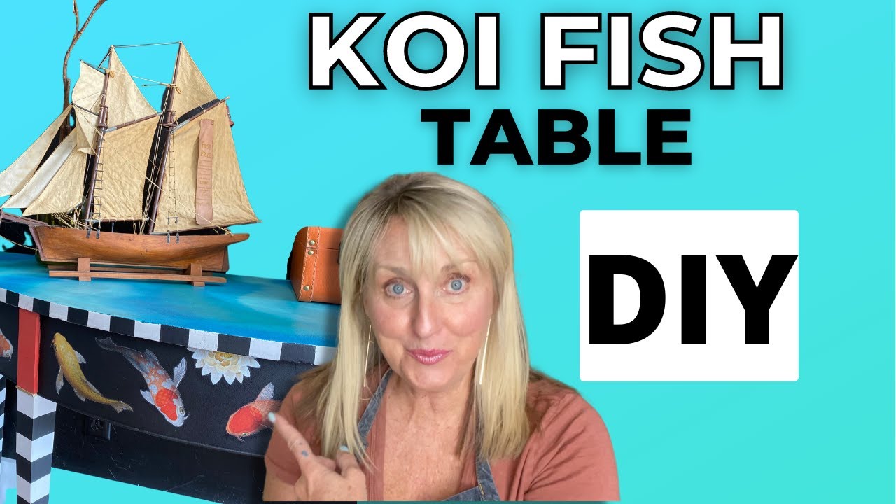 Easy Koi Side Table | Tracey's Fancy - YouTube