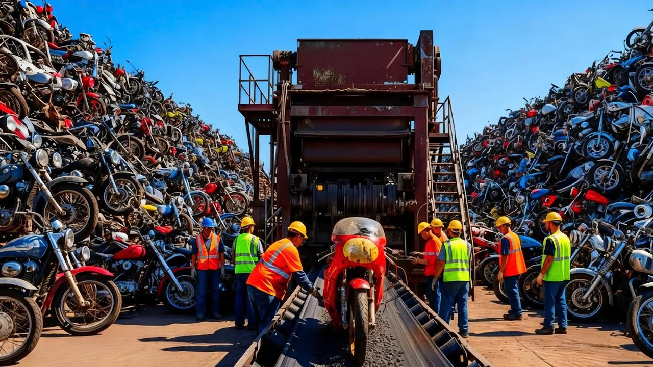 Inside a Modern Motorcycle Recycling Plant–The Amazing Way They Are ...