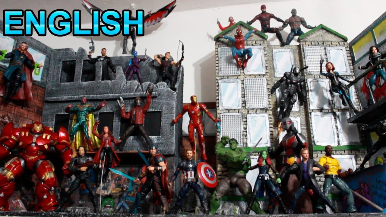 Marvel Legends Diorama Display Timelapse - YouTube