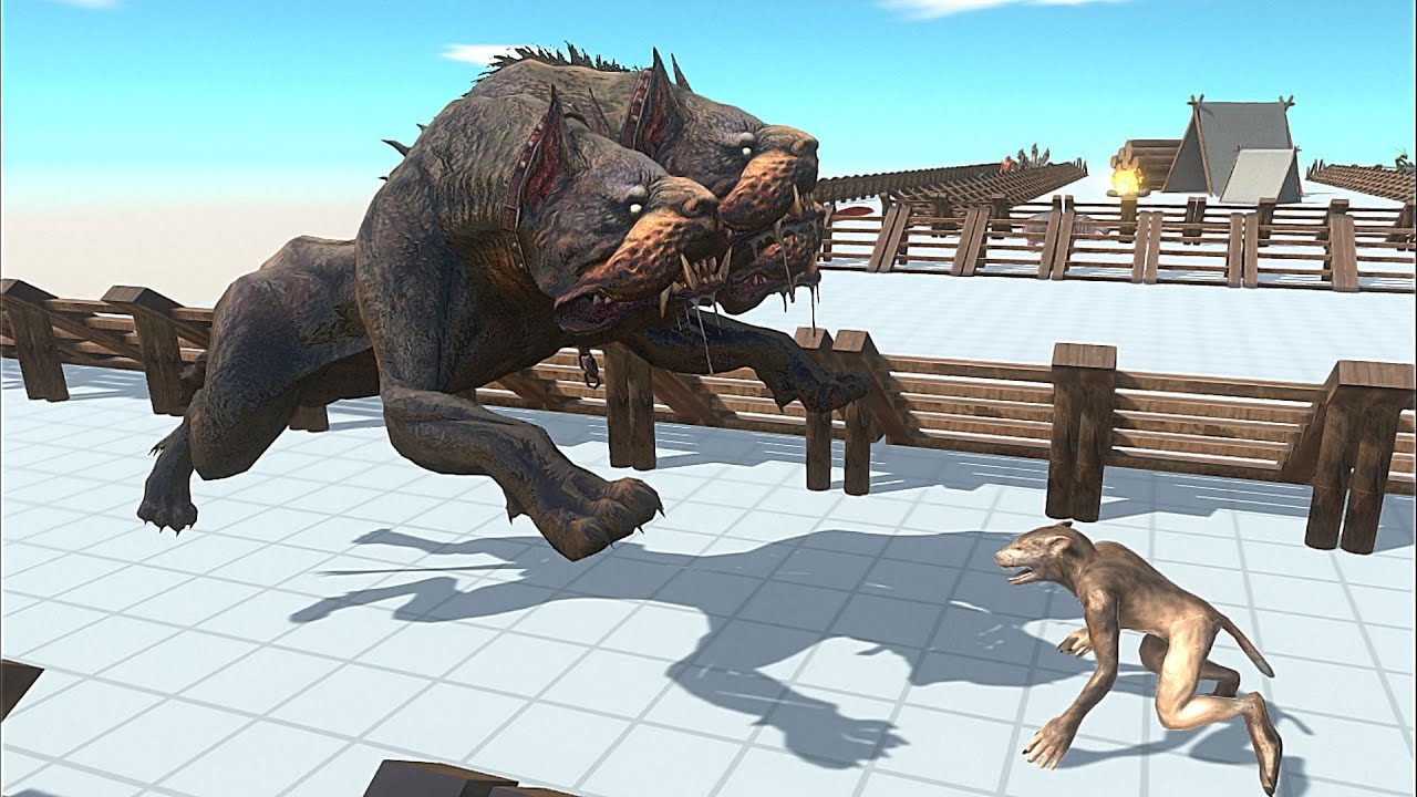 CERBERUS ATTACK - Animal Revolt Battle Simulator - YouTube