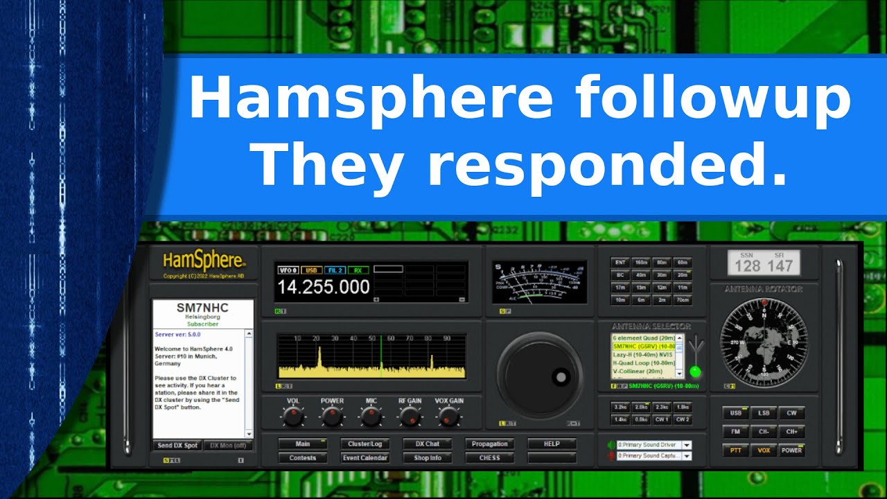 Ham Radio short - Hamsphere follow up, they responded. - YouTube